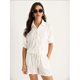 Bianco Lucci Bluse Damen Gr&ouml;&szlig;e L wei&szlig;