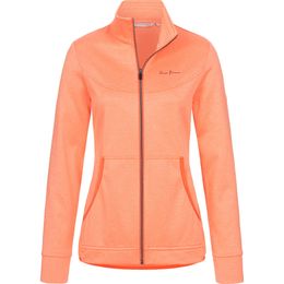 DEPROC Active Damen Fleecejacke "SHOENWOOD WOMEN", orange, Gr. 38, 100% Polyester, Jacken, weiche Fleecejacke in traditioneller Optik