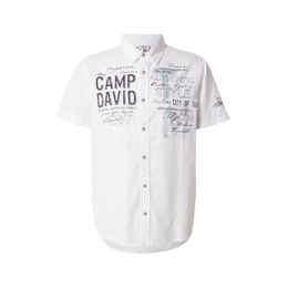 CAMP DAVID Button Up Shirt male White size XXL