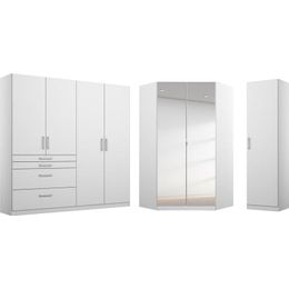 Schrank-Set Rauch, B:298cm H:197cm T:163cm, wei&szlig;, Holzwerkstoff, Kastenm&ouml;bel-Sets, "Kleiderschrank Schrank Garderobe Garderobenschrank Eckschrank