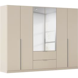 Dreht&uuml;renschrank OTTO HOME, B:271cm H:229cm T:54cm, beige, Holzwerkstoff, Schr&auml;nke, "Kleiderschrank Schrank Garderobe AGORDO mit Dekor- oder