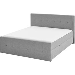 Boxbett Inosign "Tessaja", grau, B:182cm L:218cm, Stoffbezug Nordic (100% Polyester), Komplettbetten