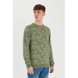 Longpullover Blend "BHSweatshirt", Herren, Gr. XL, four leaf clover, Sweatware, 60% Baumwolle, 40% Polyester, gemustert, normal normal, Rundhals, Pullover Longpullover, Klassisches Sweatshirt mit Rundhalsausschnitt