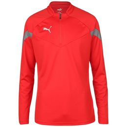 Puma Funktionsshirt 'TeamFinal' Herren Gr&ouml;&szlig;e XL grau / rot / wei&szlig;