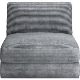 Sofa-Mittelelement Home Affaire, B:95cm H:87cm T:108cm, grau, 100% Polyester, Polsterelemente, "Innovid", Modernes Modul-Polsterprogramm