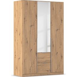 Dreht&uuml;renschrank OTTO HOME, B:136cm H:210cm T:54cm, braun, Holzwerkstoff, Schr&auml;nke, "Kleiderschrank Schrank Garderobe AGORDO mit Dekor- oder