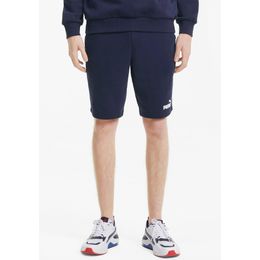 Puma Herren Sweatshorts "ESS SHORTS 10"", blau, Gr. S, unifarben, Sweatware, Obermaterial: 68% Baumwolle, 32% Polyester, Hosen, f&uuml;r Alltag und Sport,