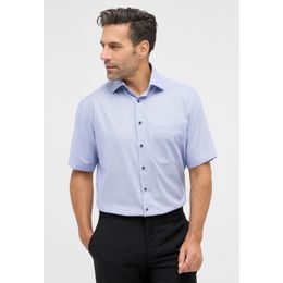 Eterna Herren Kurzarmhemd "COMFORT FIT"mittelblau, Gr. 44, Twill, 100% Baumwolle, Hemden, NON IRON (b&uuml;gelfrei)