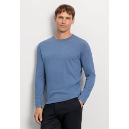 Strickpullover OLYMP "OLYMP Casual Strick", Herren, Gr. 3XL, rauchblau, 100% Baumwolle, Pullover Strickpullover