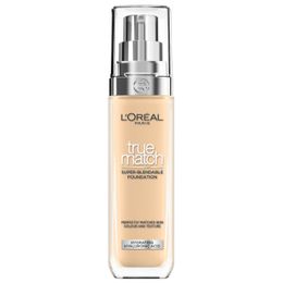 L'Or&eacute;al L'OR&Eacute;AL PARIS Damen Foundation "L'Or&eacute;al Paris True Match Foundation", 30ml, beige, Teint-Kosmetika, Spendet Feuchtigkeit, mittlere Deckkraft, passt