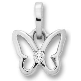ONE ELEMENT M&auml;dchen Kettenanh&auml;nger "Zirkonia Schmetterling Anh&auml;nger aus 925 Silber", Silber 925 (Sterlingsilber), silber, Silber 925