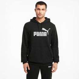 Puma Herren Kapuzensweatshirt "ESS BIG LOGO HOODIE TR", schwarz, Gr. S, bedruckt, Sweatware, Obermaterial: 68% Baumwolle, 32% Polyester, Sweatshirts,