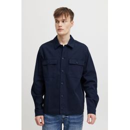 Blend Herren Hemdjacke "BHOvershirt"marineblaus, Gr. XXL, unifarben, Web, 98% Baumwolle, 2% Elasthan, Jacken, Klassische &Uuml;bergangsjacke