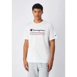 Champion Herren T-Shirt, wei&szlig;, Gr. S, Obermaterial: 100% Baumwolle, Shirts, f&uuml;r Erwachsene, sportlicher Stil, aus Baumwolle
