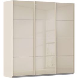 Schwebet&uuml;renschrank OTTO HOME, B:203cm H:229cm T:62cm, beige, Holzwerkstoff, Schr&auml;nke, "Kleiderschrank Schrank Garderobe AGORDO mit Glasfront",