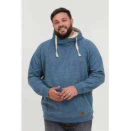 Kapuzensweatshirt Blend "BHSales Big & Tall", Herren, Gr. 5XL, ensign blau, Sweatware, 60% Baumwolle, 40% Polyester, unifarben, regular fit normal, ohne Ausschnitt, Rippb&uuml;ndchen, Sweatshirts, L&auml;ssiger Hoodie mit Kapuze und K&auml;ngurutasche in gro&szlig;en Gr&ouml;&szlig;en