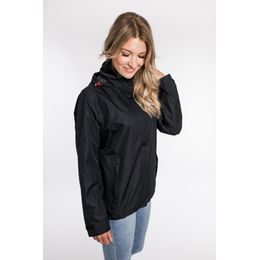 DEPROC Active Damen Outdoorjacke "GLENDALE PEAK WOMEN", schwarz, Gr. 44, 100% Polyester, Jacken, Kontrastreissverschluss