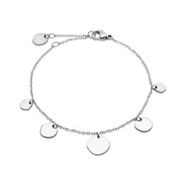 Damen Armband "Schmuck Geschenk Edelstahl Armkette The Organic Treasure", 21cm, Edelstahl, silber, Liebeskind Berlin, Edelstahl, Armb&auml;nder