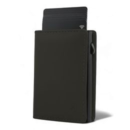 Akaroa Portemonnaie 'Slim Wallet Pelle II' Damen Gr&ouml;&szlig;e 11 cm x 8 cm x 2cm schwarz