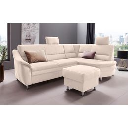 Ecksofa Home Affaire, B:250cm H:90cm T:175cm, beige, Struktur impr&auml;gniert (100% Polyester);Luxus-Microfaser ALTARA NUBUCK (100% Polyester);Struktur