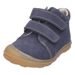 Baby Lauflernschuh "CHRISY W WMS: Weit", Pepino BY RICOSTA, Gr. 21, blau, Leder, Schuhe, Klettschuh, herausnehmb. Innensohle, Gr&ouml;&szlig;enschablone zum