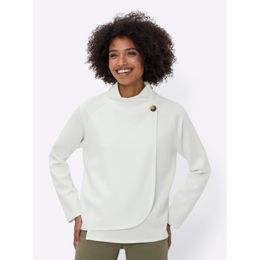 Heine Damen Sweatshirt, beige, Gr. 34, unifarben, 50% Modal, 44% Polyester, 6% Elasthan, Sweatshirts