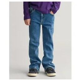 Gant f&uuml;r M&auml;dchen. 710008 Blaue Bootcut-Jeans (5/6a&ntilde;os= 110/116cm), L&auml;ssig, Baumwolle, Kinderbekleidung