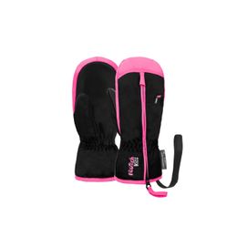 Reusch M&auml;dchen F&auml;ustlinge "Ben Mitten", pink, Gr. 1, mehrfarbig, 75% Polyester, 25% Lederimitat, Handschuhe, mit extra langem Rei&szlig;verschluss