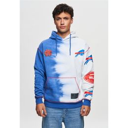 Recovered Herren Kapuzensweatshirt "NFL Bills Ink Dye Effect On", blau, Gr. S, bedruckt, 100% Baumwolle, Sweatshirts, im lockeren Schnitt