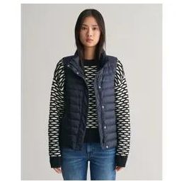 Gant f&uuml;r Damen. 4700280 Leichte Daunenjacke navy (L), L&auml;ssig, Recyceltes Polyester, Nachhaltig, Marine