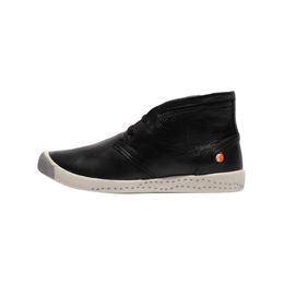 Softinos Damen Sneaker "Softinos Sneaker Leder", Gr. 37, schwarz, Leder, Schuhe