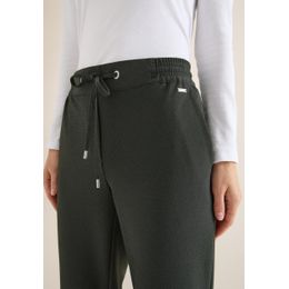 Cecil Damen Stoffhose "Style Tracey", gr&uuml;n, Gr. M, unifarben, Web, Obermaterial: 41% Polyamid, 29% Viskose, 22% Polyester, 8% Elasthan. Futter: 100%
