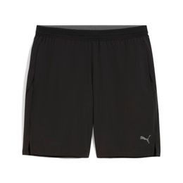 Trainingsshorts Puma "M TECH TRAINING 7" STRETCH WOVEN SHORT", Herren, Gr. XXL, N-Gr, schwarz (Puma schwarz, q3), Obermaterial: 87% Polyester, 13% Elasthan, slim fit normal, Hosen, Bund mit Kordelzug, Slim fit Passform, mit Seitentaschen