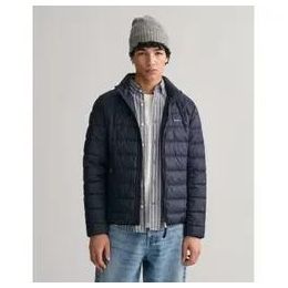 Gant f&uuml;r Herren. 7006298 Leichte Daunenjacke navy (M), L&auml;ssig, Langarm, Recyceltes Polyester, Nachhaltig, Marine