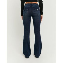 Tally Weijl Damen Bootcut-Jeans "SPADEBOOTY"denim blau, Gr. 34, clean, Denim/Jeans, Obermaterial: 90% Baumwolle, 8% Elastomultiester, 2% Elasthan,