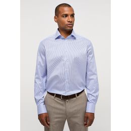 Eterna Herren Langarmhemd "MODERN FIT", blau, Gr. 48, Twill, 100% Baumwolle, Hemden, NON IRON (b&uuml;gelfrei)