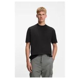 BOSS f&uuml;r Herren. 50479928 Oversize-T-Shirt schwarz (L), L&auml;ssig, Baumwolle, Kurzarm
