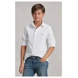 Polo Ralph Lauren f&uuml;r Jungen. 323677133001 Ikonisches Oxford-Hemd wei&szlig; (14a&ntilde;os=150/155cm), L&auml;ssig, Langarm, Kinderbekleidung