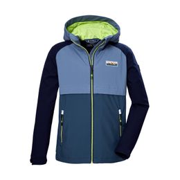 Killtec Jungen Softshelljacke "KOS 137 BYS SFTSHLL JCKT", blau, Gr. 140, Oberseite: 100% Polyester;R&uuml;ckseite: 100% Polyester;Futter: 100% Polyester,