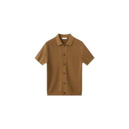 Mango Man Button Up Shirt male Brown size S