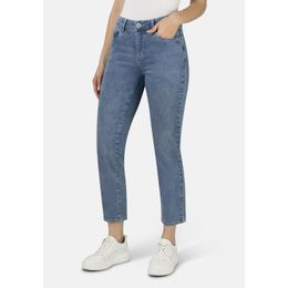 STOOKER WOMEN Damen 5-Pocket-Jeans "Straight Fit Zermatt Denim", blau, Gr. 42, Denim/Jeans, 99% Baumwolle, 1% Elasthan, Jeans, Straight Fit Casual