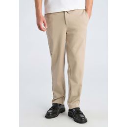 LINDBERGH Herren Jogginghose, beige, Gr. XXL, unifarben, Web, Obermaterial: 75% Polyester, 22% Viskose, 3% Elasthan, Hosen, mit elastischem Bund mit