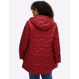 sheego Damen Steppjacke, rot, Gr. 52, unifarben, 100% Polyamid, B&uuml;ndchen:95% Polyester, 5% Elasthan, Wattierung:100% Polyester, Jacken