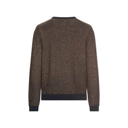 Camel Active Herren Strickpulloverburned gelb, Gr. S, Strukturmuster, unifarben, Strick, Obermaterial: 70% Baumwolle, 30% Polyacryl, Pullover, mit
