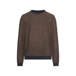 Camel Active Herren Strickpulloverburned gelb, Gr. XXL, Strukturmuster, unifarben, Strick, Obermaterial: 70% Baumwolle, 30% Polyacryl, Pullover, mit