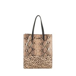 JOOP! Joop Jeans Shopper 'Animale Liv' Damen Gr&ouml;&szlig;e One Size creme / dunkelbraun / taupe / greige