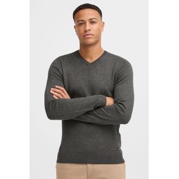 Blend Herren Strickpullover "BHWEBER"charcoal mix, Basic, Gr. XXXL, unifarben, 78% Viskose, 22% Polyester, Pullover, Stilvoller Strickpullover