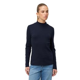 Zero Damen Kurzarmshirt "Damen mit Stehkragen"hydrangea, Gr. 38, unifarben, Jersey, Obermaterial: 95% Baumwolle, 5% Elasthan, Shirts, Plain/ohne