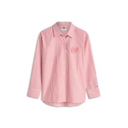 Tommy Hilfiger Damen Hemdbluse "COTTON EASY SHIRT", rot, Gr. 44, gestreift, Web, Obermaterial: 100% Baumwolle, Blusen
