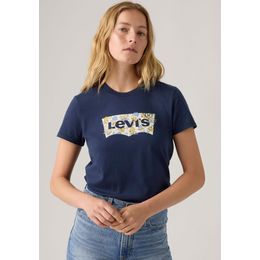 Levi's LEVI'S Damen T-Shirt "LSE THE PERFECT TEE"deirdre floral bw fi, Gr. M, bedruckt, Jersey, Obermaterial: 100% Baumwolle, Shirts, mit Logodruck